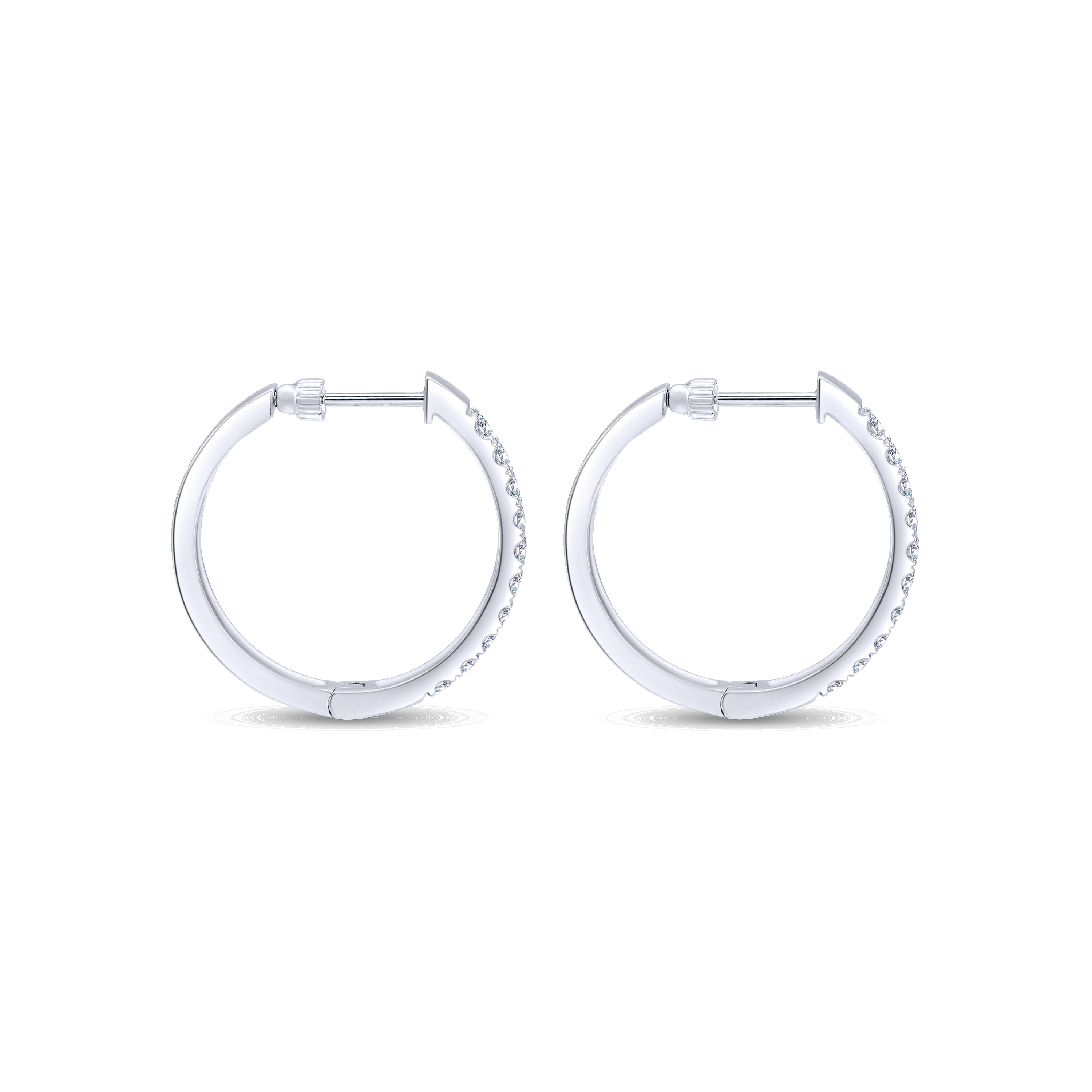 25mm white gold hoop earrings store