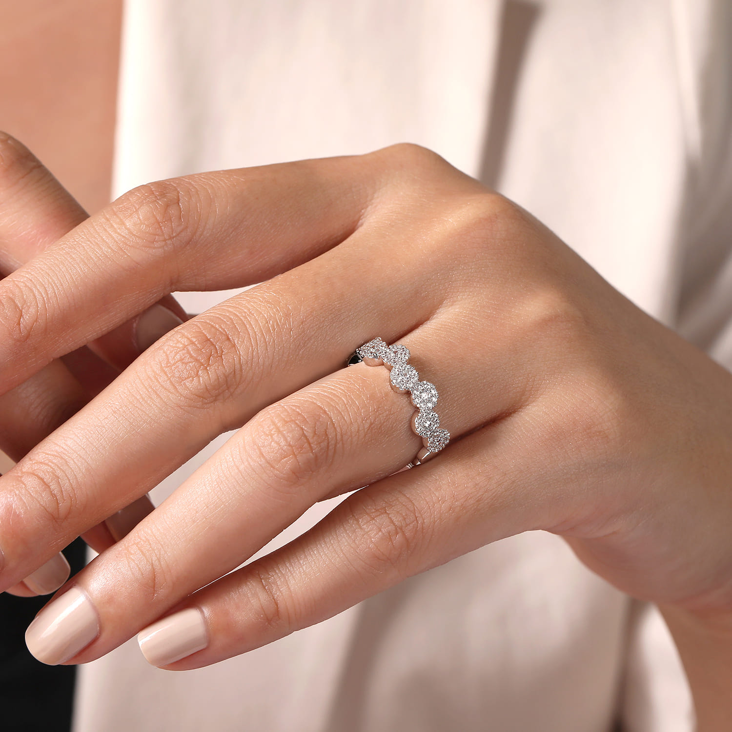 14k White Gold Stackable Stackable [Ring Type]. SKU LR52169W45JJ | Gabriel & Co.