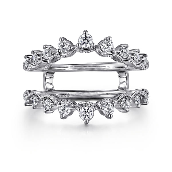 14K White Gold Diamond Ring Enhancer @ $2750. Shop Jewelry | Gabriel & Co.
