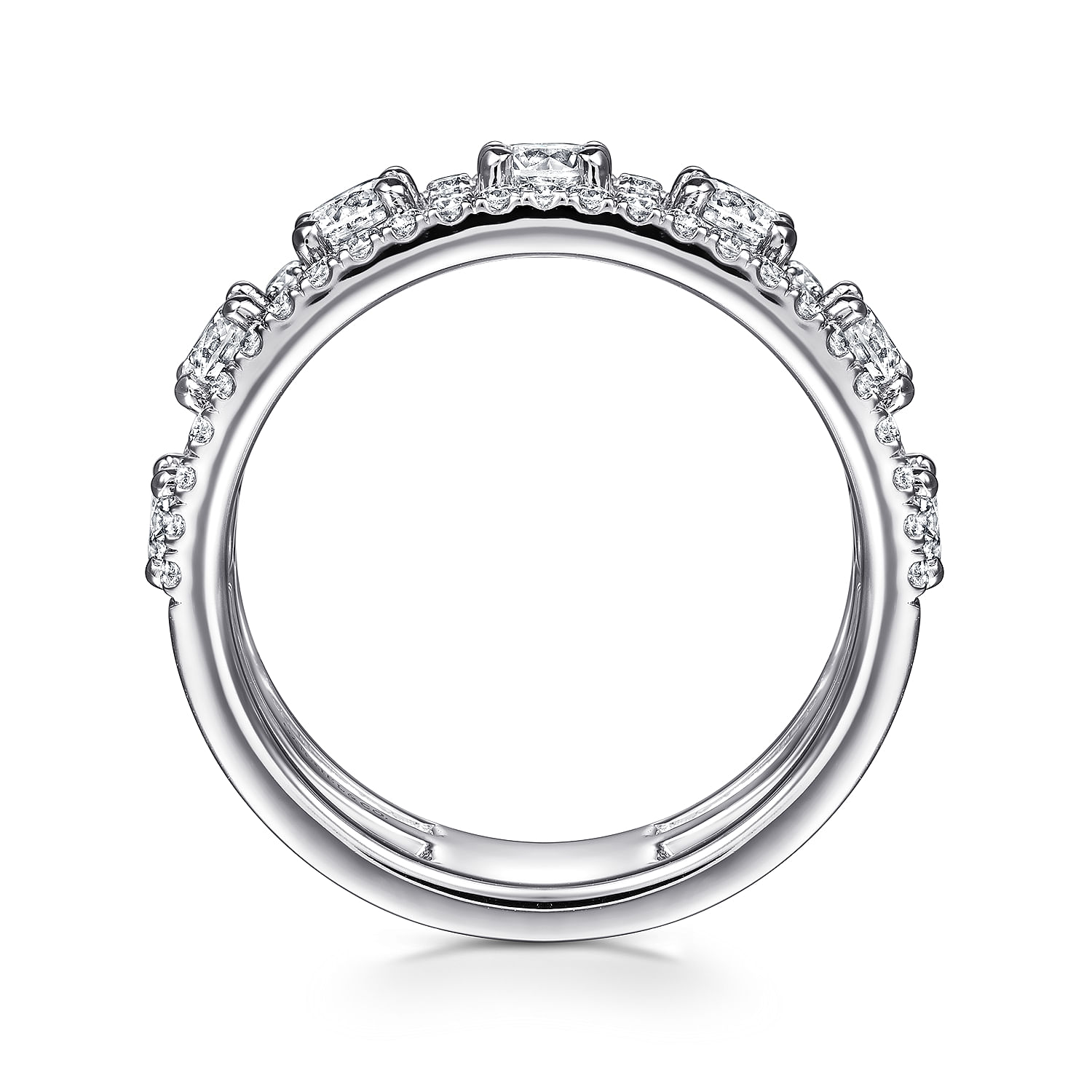 14k White Gold Wide Band Lusso [Ring Type]. SKU LR52000W45JJ | Gabriel & Co.