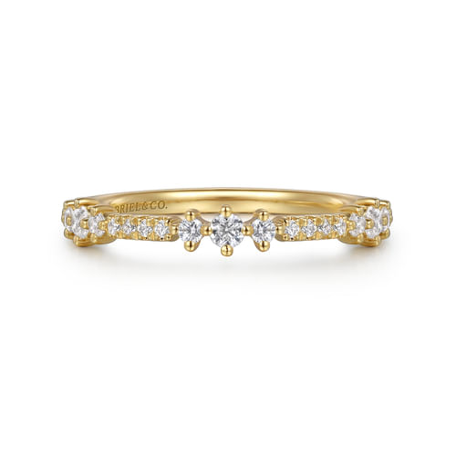 14K Yellow Gold Diamond Ladies Ring | Shop 14k Yellow Gold Stackable ...