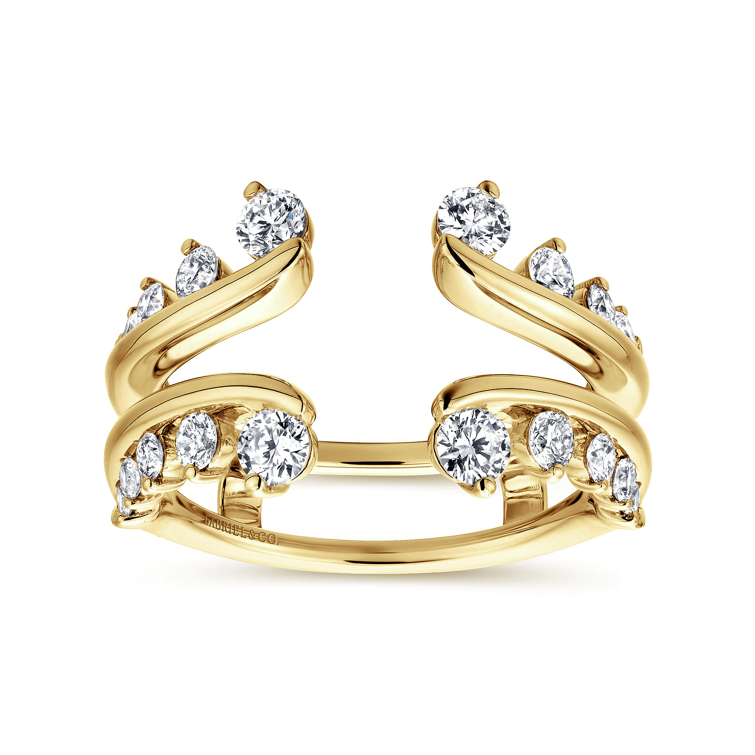 14K Yellow Gold Diamond Ring Enhancer @ $3650. Shop Jewelry | Gabriel & Co.