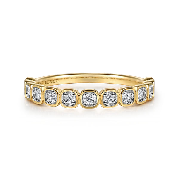 14K Yellow Gold Diamond Stackable Ring @ $950. Shop Ladies Rings ...