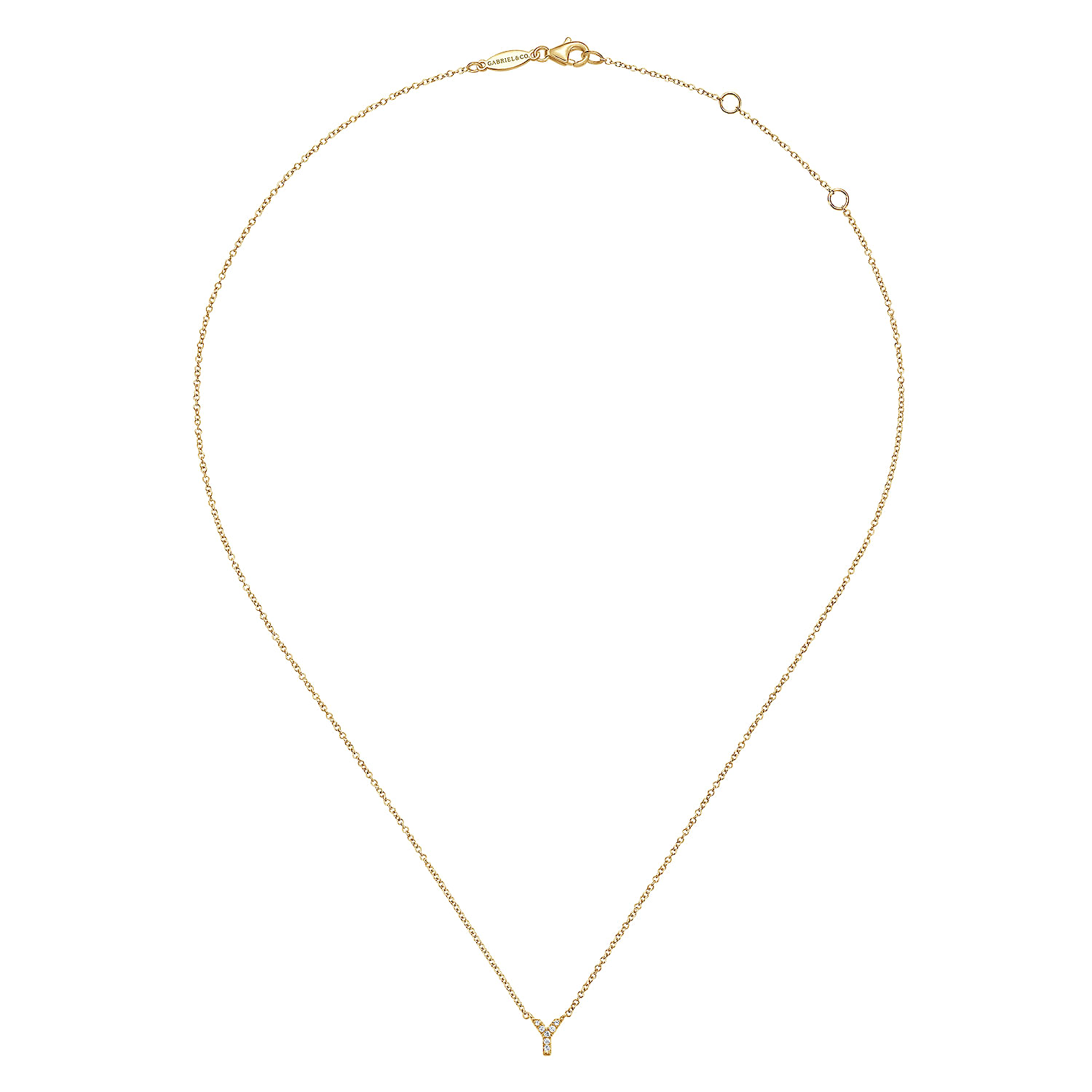 Shop Gold & Diamond Initial Necklaces | Gabriel & Co. US