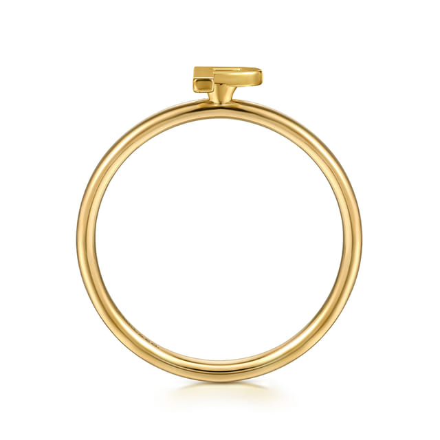 14k Yellow Gold Initial Contemporary [Ring Type]. SKU LR52879P-Y4JJJ ...