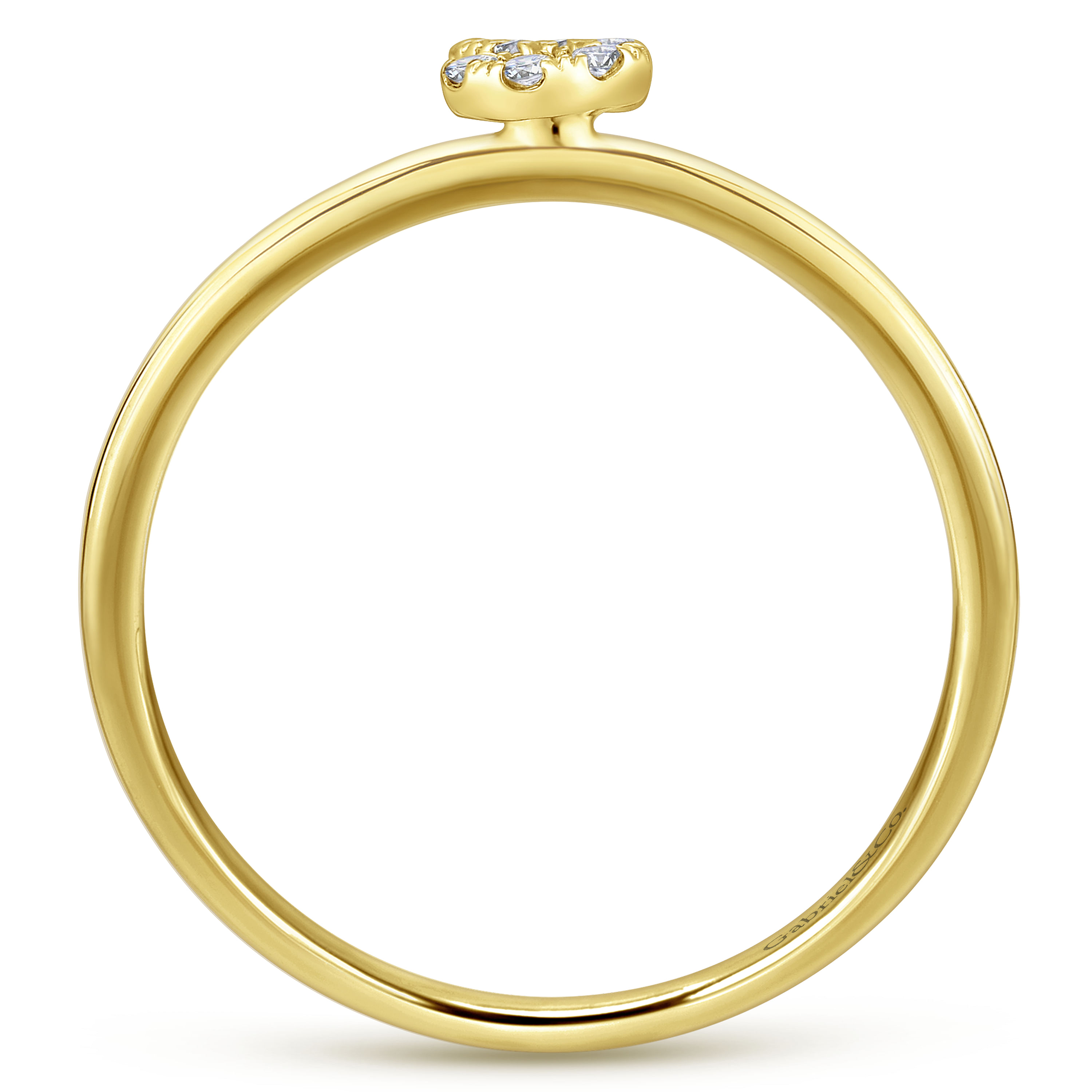 Initial Rings | Womens Gold letter Rings | Gabriel & Co.