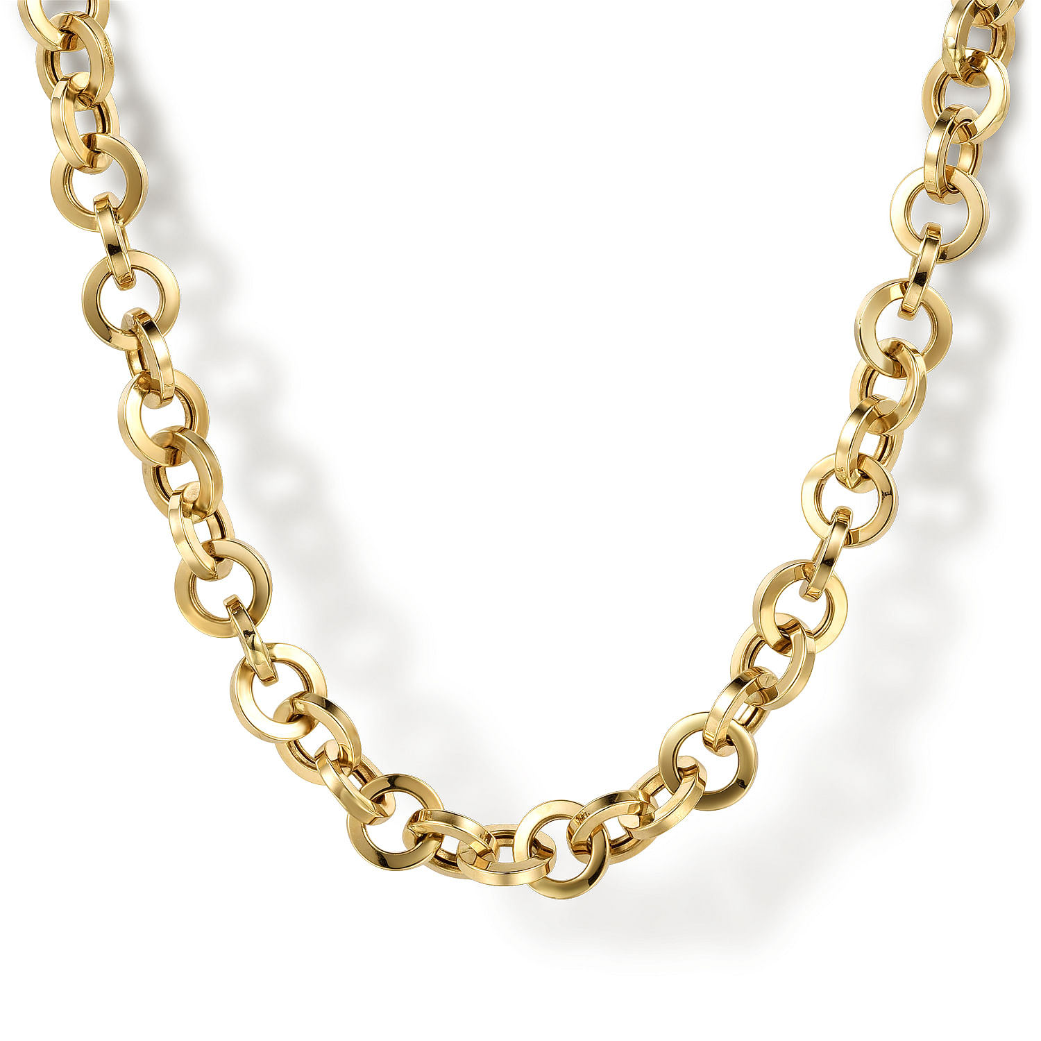 Round link chain necklace store