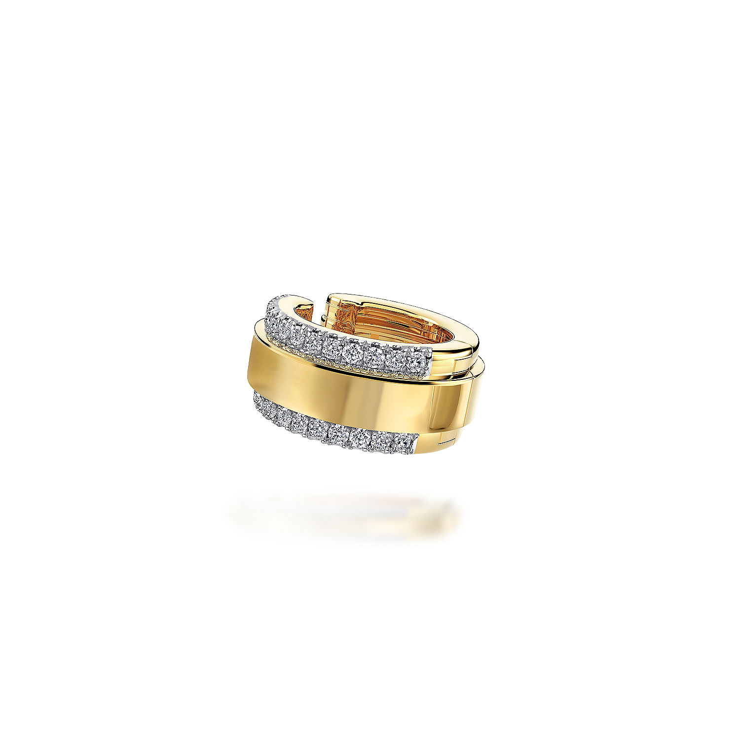 Gold and diamond ear cuff store