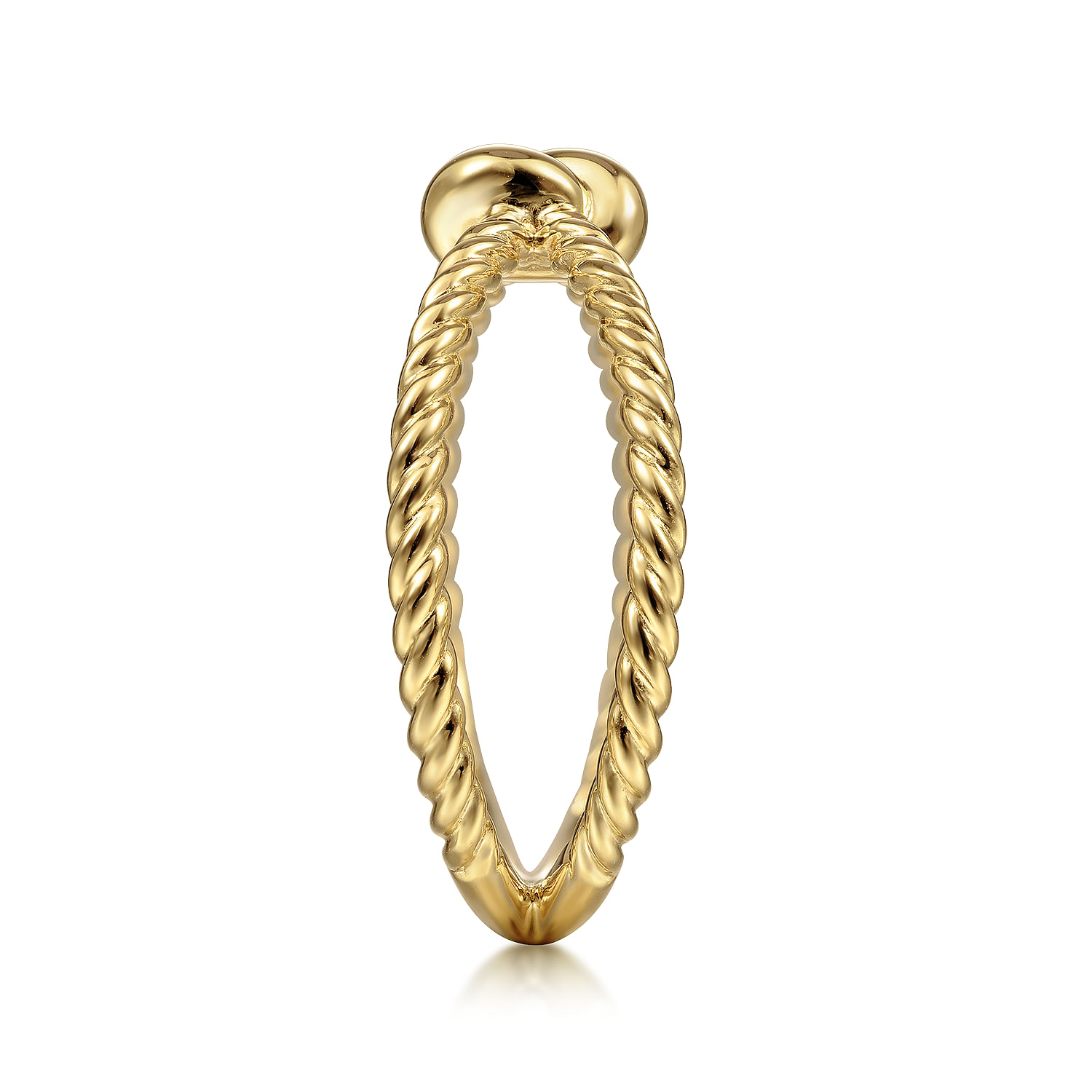 14K Yellow Gold Twisted Rope Criss Cross Ring @ $875. Shop Ladies Rings ...