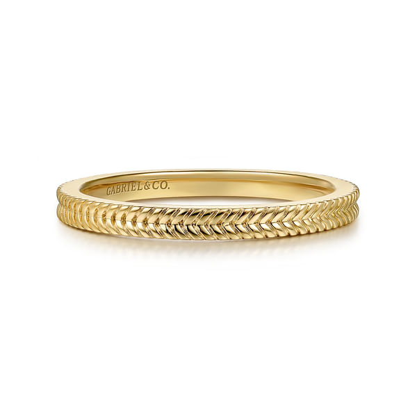 14K Yellow Plain Gold Stackable Ring @ $550. Shop Ladies Rings ...
