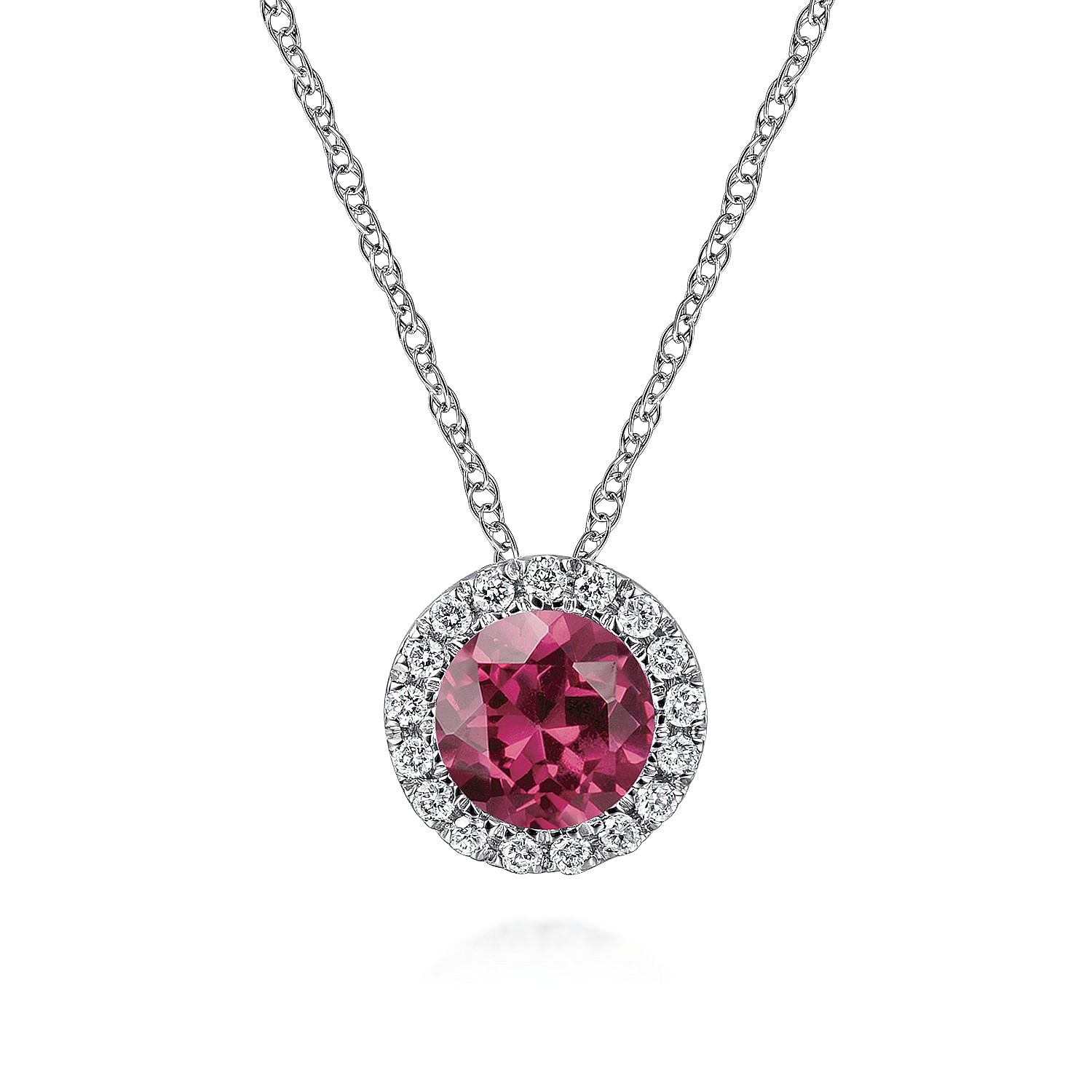 White gold tourmaline pendant store