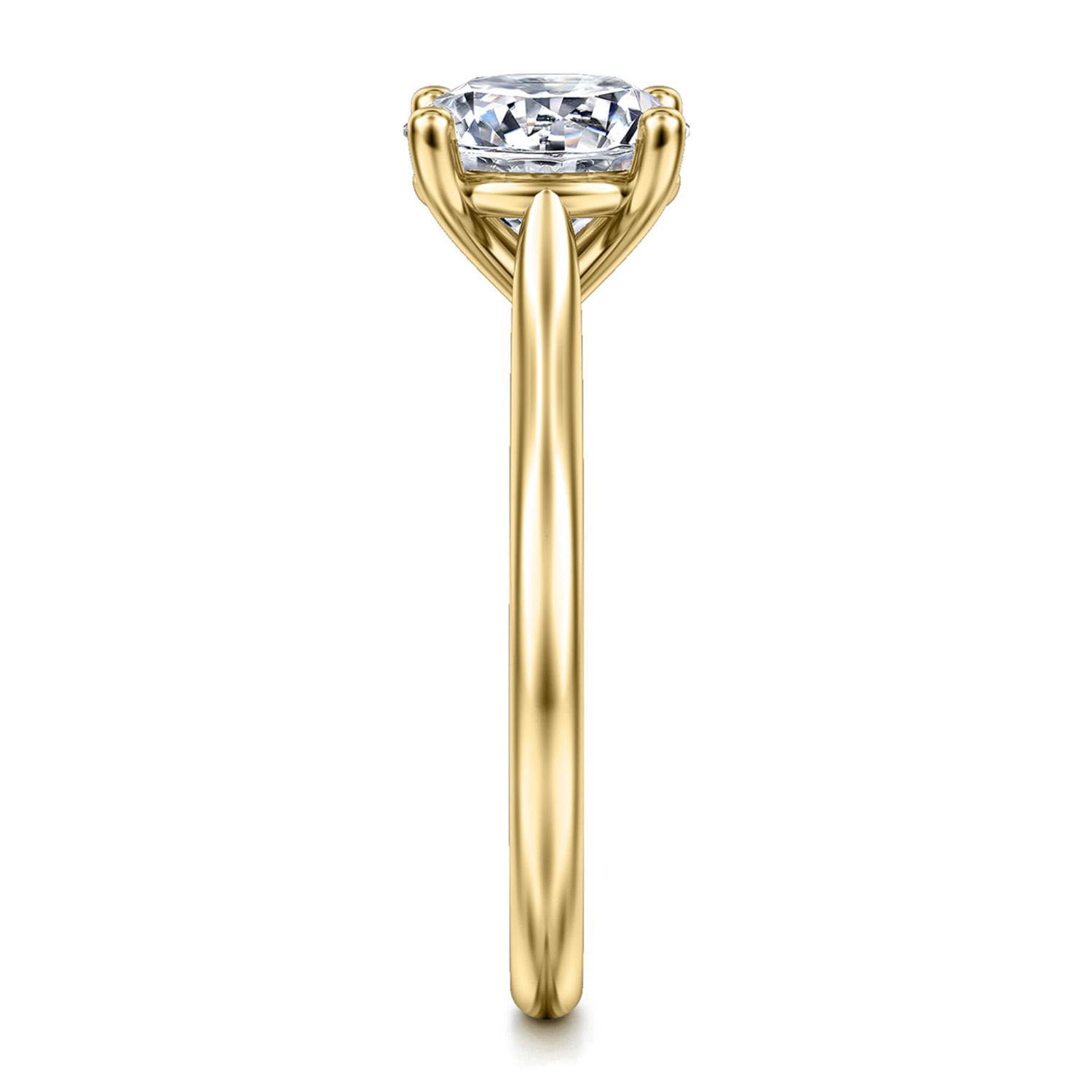 Bravo - 14k Yellow Gold 2 Carat Round Solitaire Engagement Ring @ $900 ...