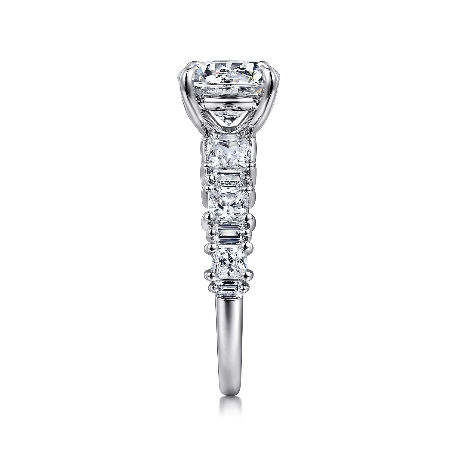 Britte - 18k White Gold 2 Carat Round Straight Natural Diamond ...