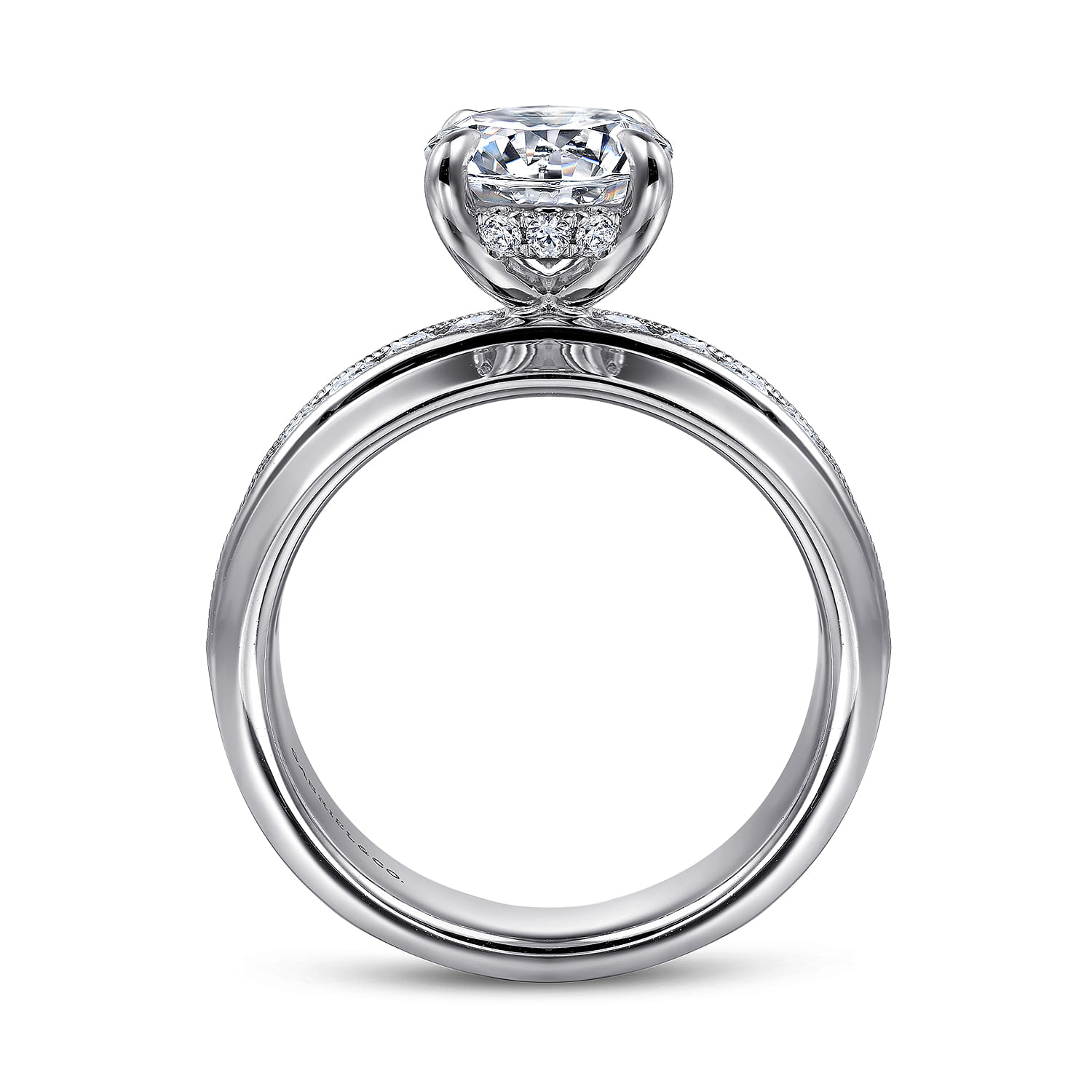 Wide Band Engagement Rings | Gabriel & Co.