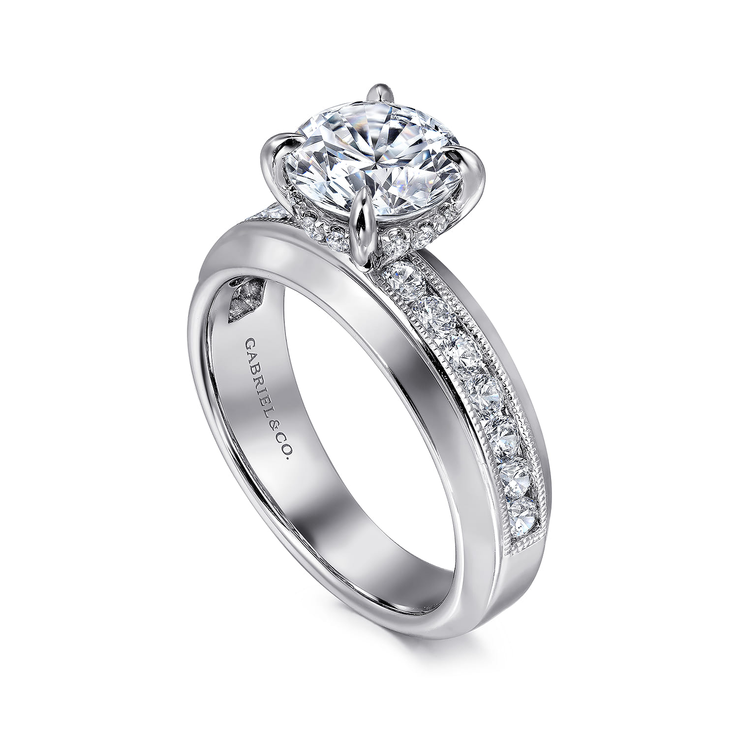 Wide Band Engagement Rings | Gabriel & Co.