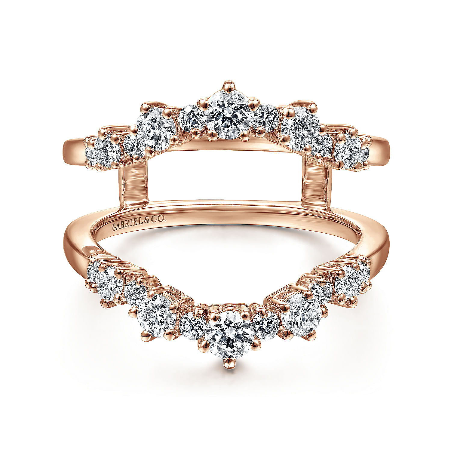 14K Rose Gold Diamond Ring Enhancer 3250. Shop Jewelry Gabriel Co