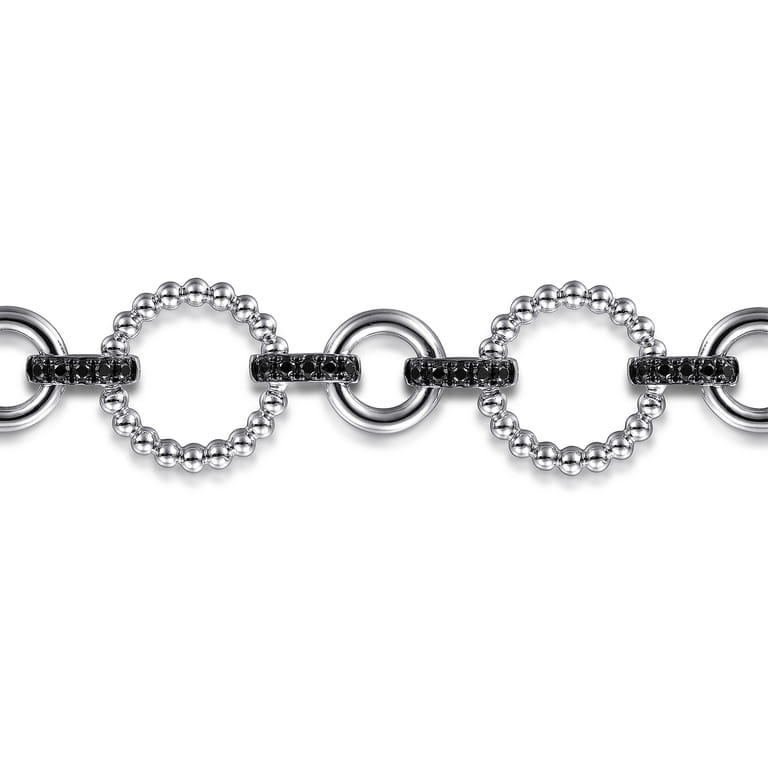 925 Silver Bujukan Chain Link Bracelet. SKU: TB4683-75SVJBS | Gabriel & Co.