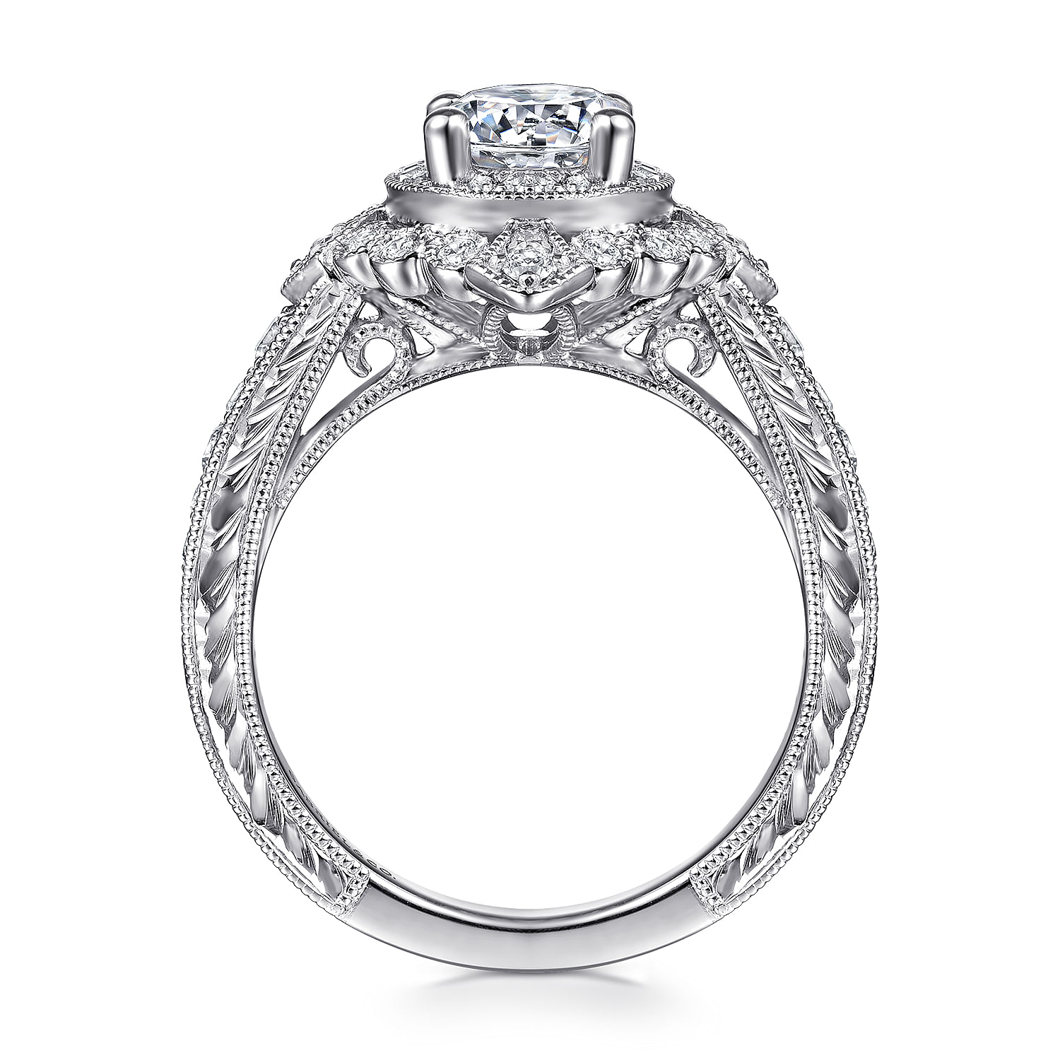 Double Halo Engagement Rings | Gabriel & Co. US