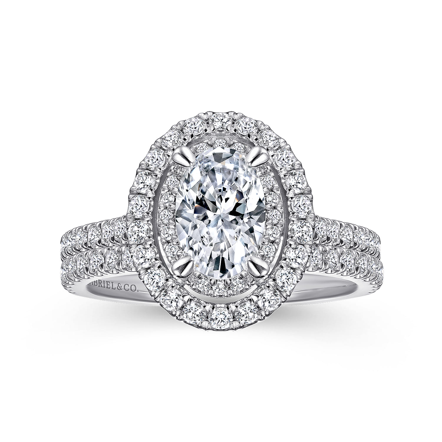 Double Halo Engagement Rings | Gabriel & Co. US