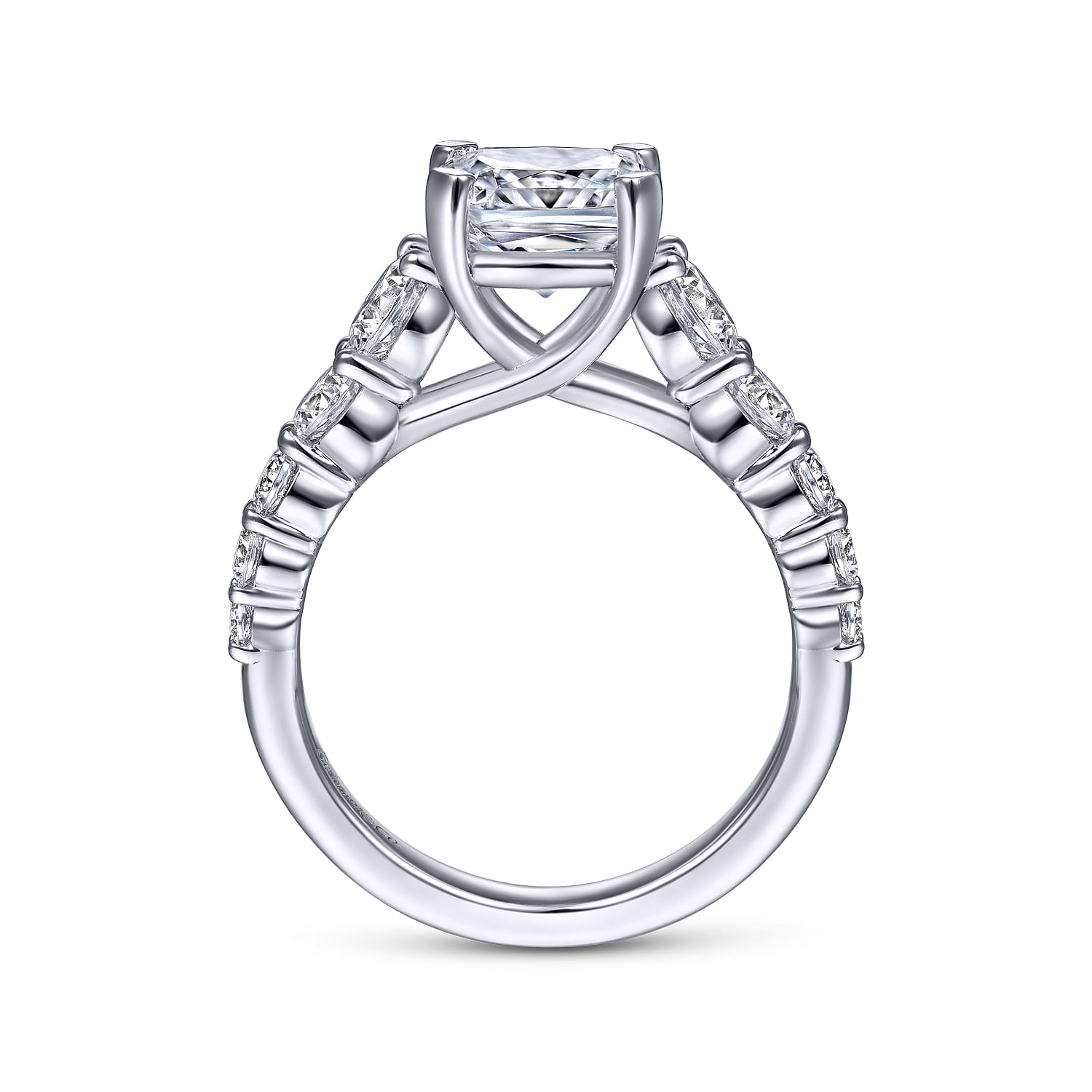 Elongated Cushion Cut Engagement Rings | Square Shaped Ring Designs ...