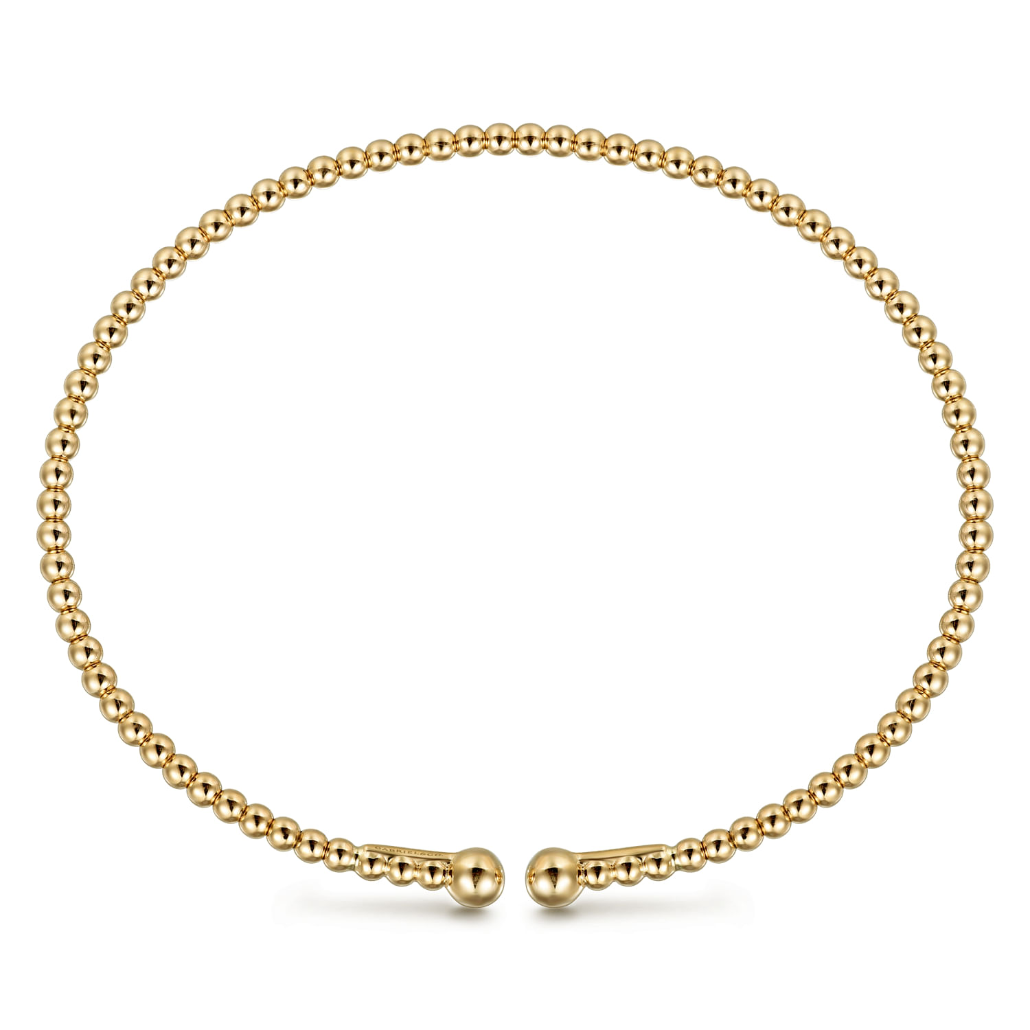 Split 14K Yellow Gold Beaded Bujukan Bangle | Shop 14k Yellow Gold Bujukan Bangles | Gabriel & Co