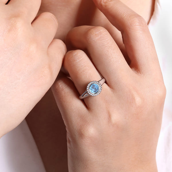 Sterling Silver Blue Topaz Bujukan Ring @ $215. Shop Ladies Rings ...