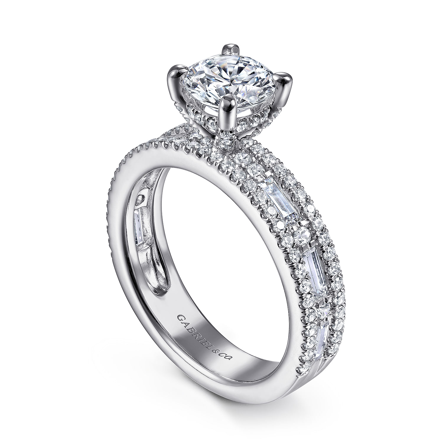 Wide Band Engagement Rings | Gabriel & Co.