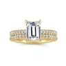 Emerald Cut Straight Ring in 14k Yellow Gold | Gabriel & Co. ER16321E6Y44JJ